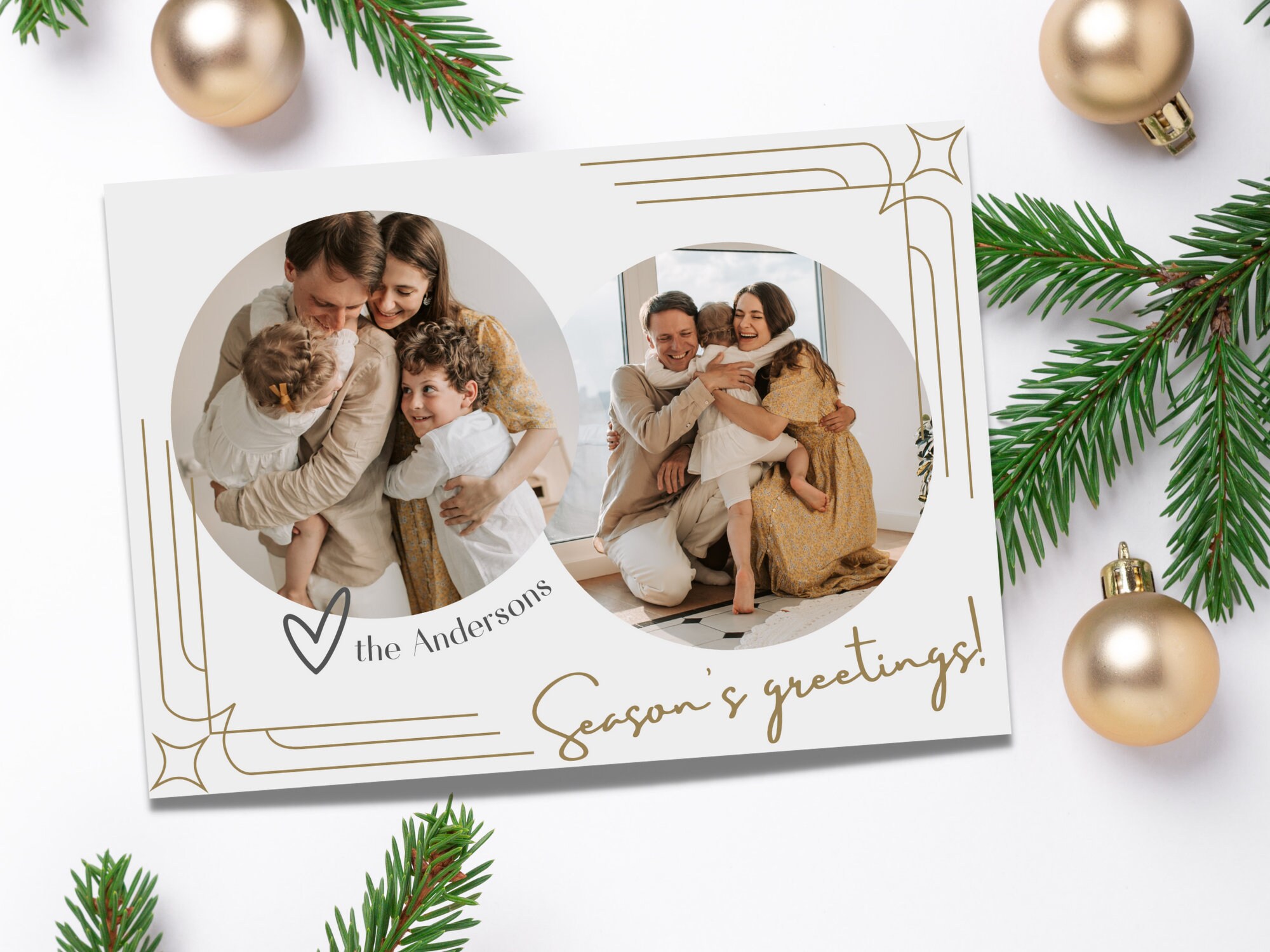 Printable Christmas Photo Template Digital Christmas Photo - Etsy