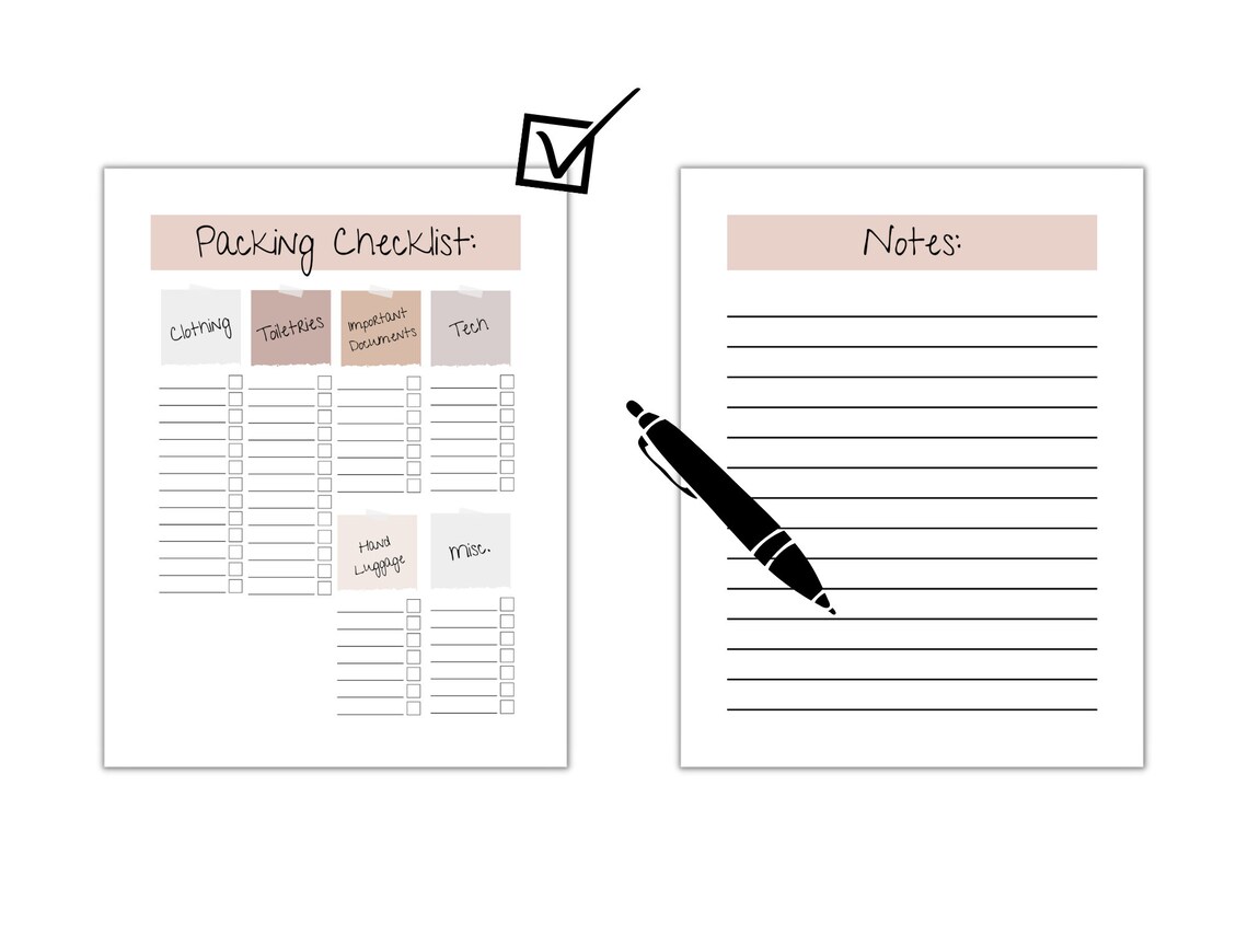 Printable PDF Travel Planner Travel Itinerary Travel - Etsy