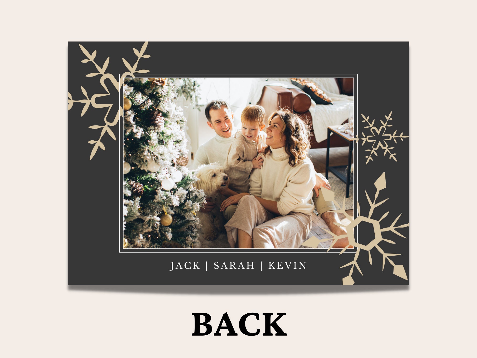 Printable Christmas Photo Template Digital Christmas Photo - Etsy