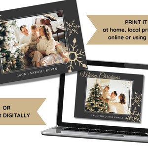 Printable Christmas Photo Template Digital Christmas Photo - Etsy