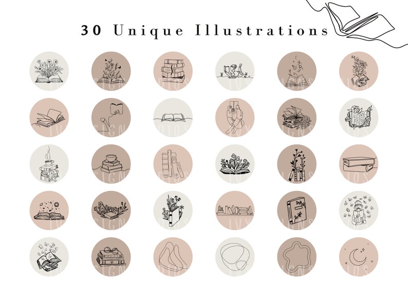 Bookstagram Instagram Story Highlight Covers, Story Cover Templates ...