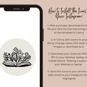 Bookstagram Instagram Story Highlight Covers, Story Cover Templates ...