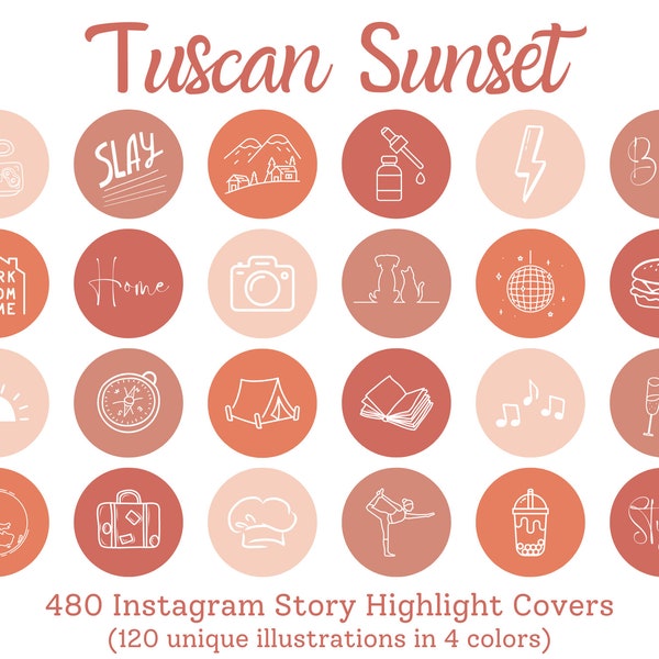 Red Instagram Highlights - Etsy