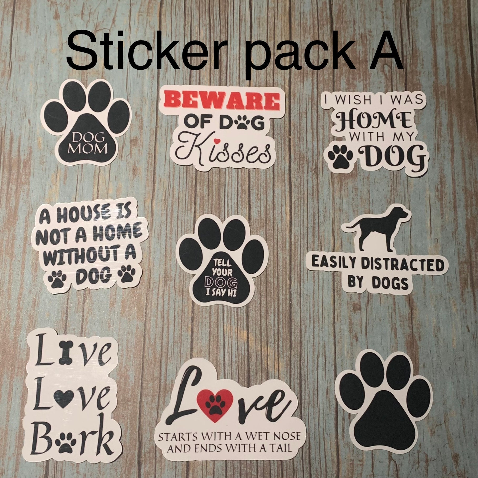 Paper & Party Supplies Stickers, Labels & Tags Dog Lover Sticker Bundle ...