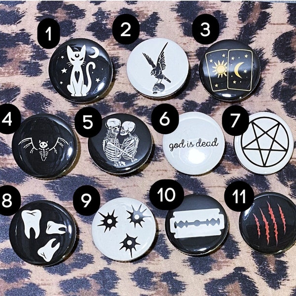 Goth Pins - Etsy
