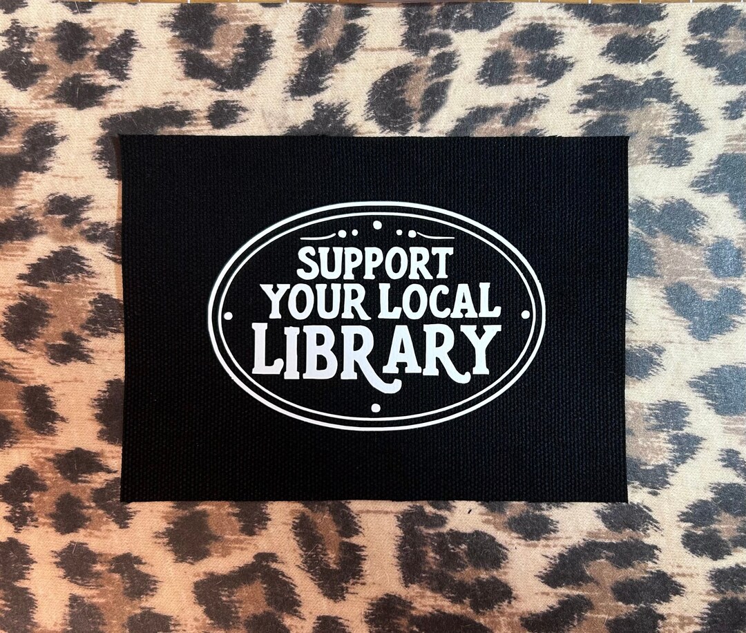 Support Your Local Library Patch Library Punk Patch Goth Patches Cloth ...