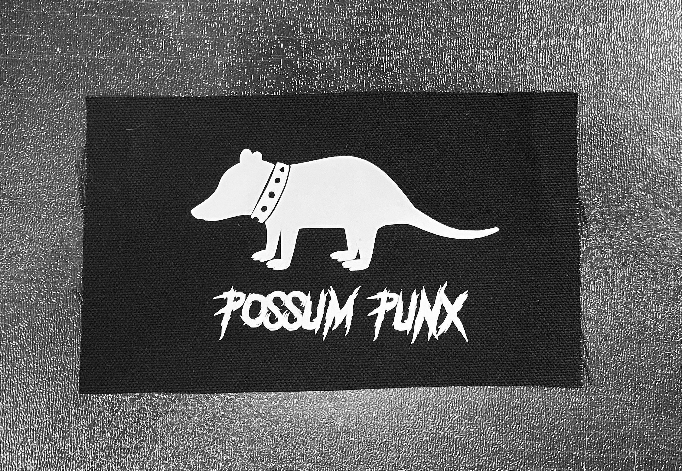 Folk Punk Possum Patch Crust Punk Patches Cloth Punk Patches Crust Punk ...
