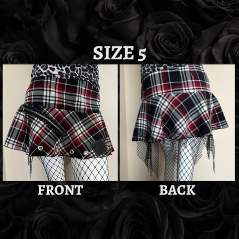 Punk Plaid Skirt - Etsy