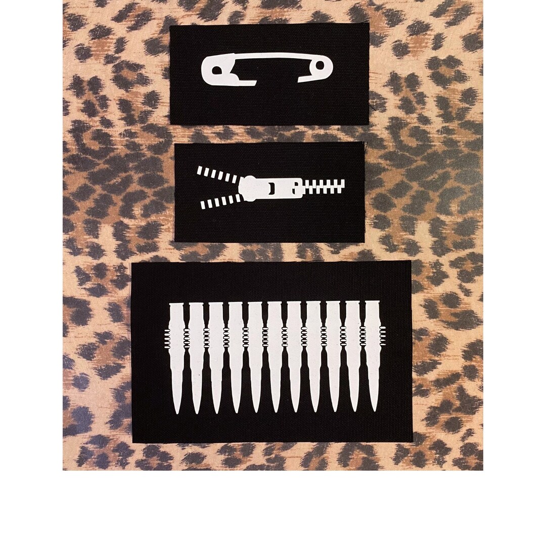 Punk Patches - Punk Safety Pin Patch - Punk Bullet Belt Patch - Punk ...
