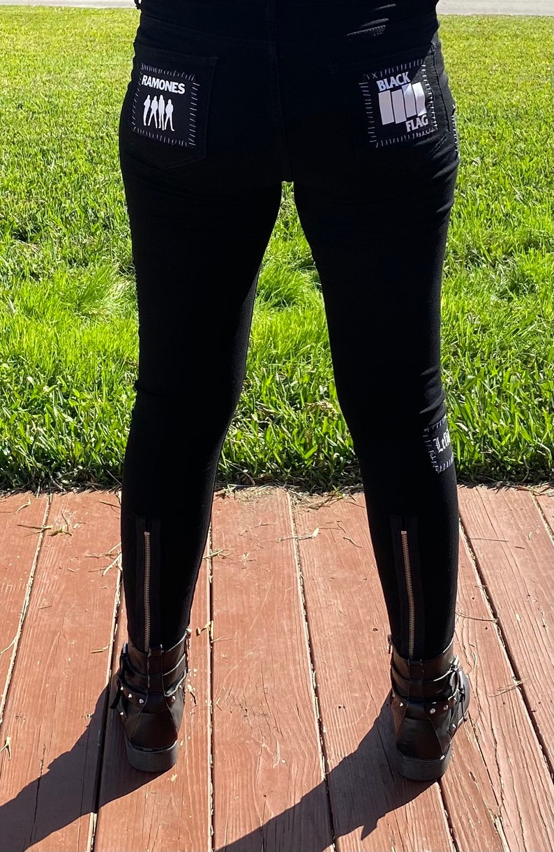 Crust Punk Pants Crust Patch Pants Custom Made Punk Pants | Etsy