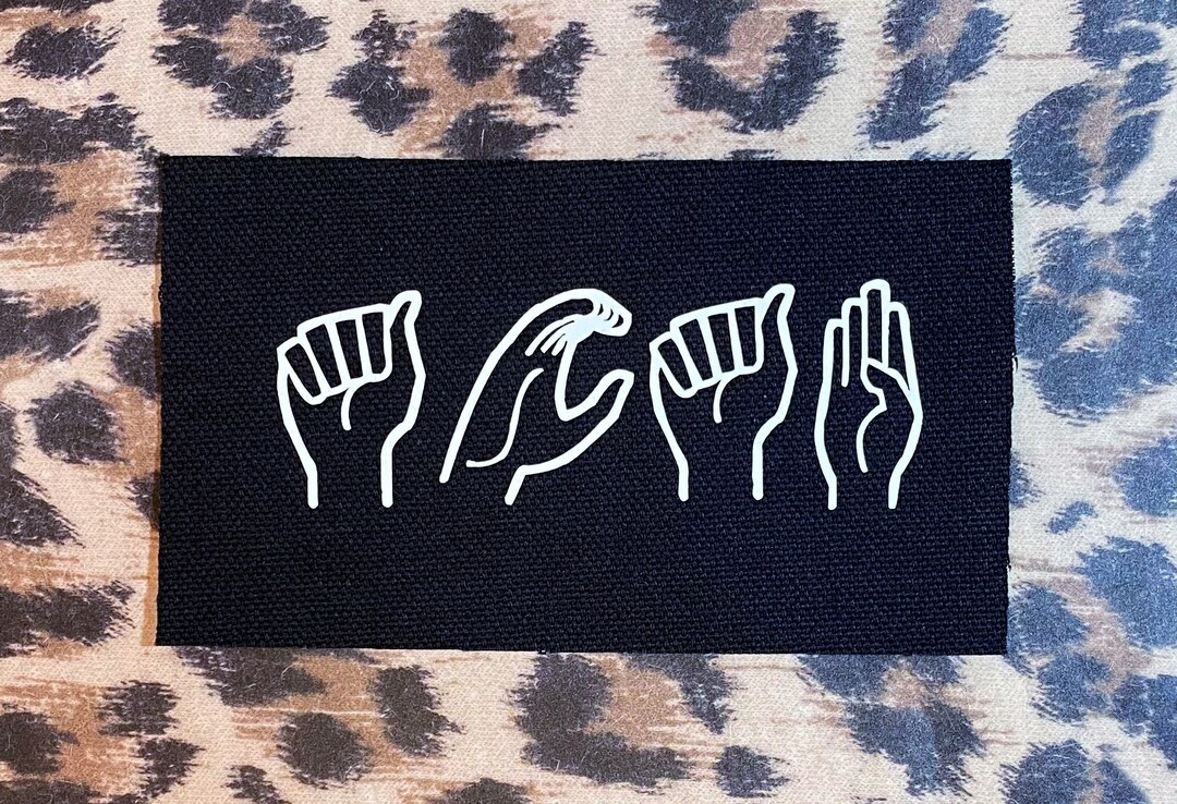 ACAB Patch - Crust Punk Patches - A.C.A.B. Sign Language Patch - Antifa ...