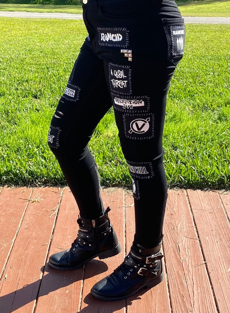Crust Punk Pants Crust Patch Pants Custom Made Punk Pants | Etsy