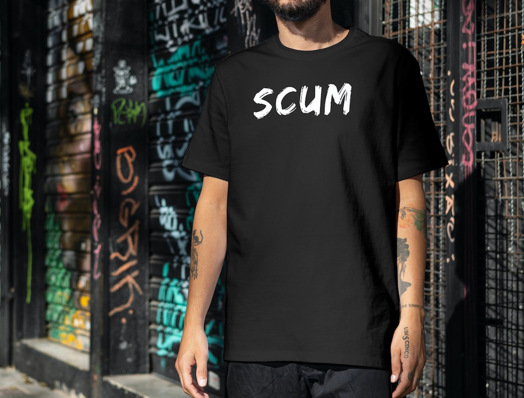 Scum Shirt - Crust Punk T-shirt - Folk Punk Shirt - Scum of the Earth ...