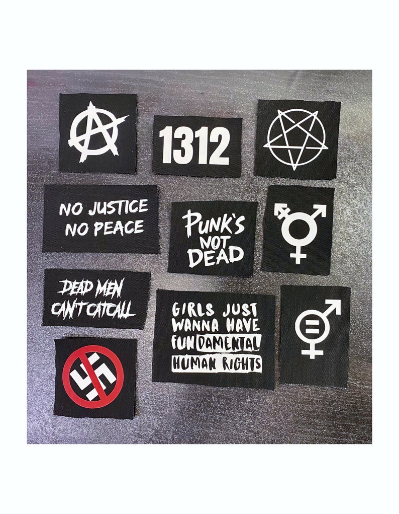 Punk Patches Crust Punk Patches Feminist Equality - Etsy