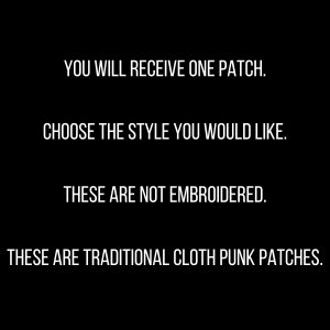Punk Patches - Crust Punk Patches - Feminist Equality Anti-racist ...