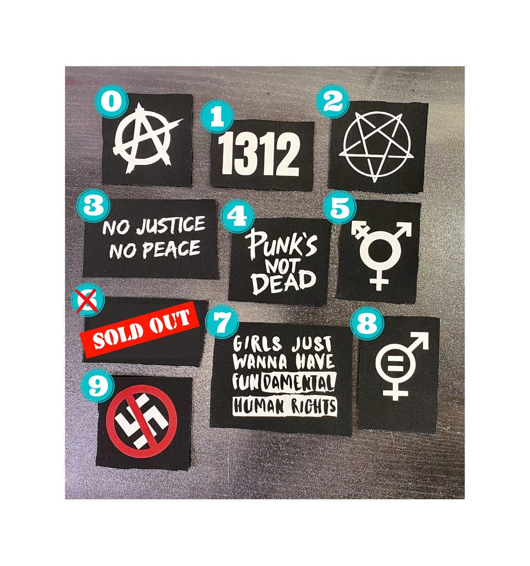 Punk Patches - Crust Punk Patches - Feminist Equality Anti-racist ...