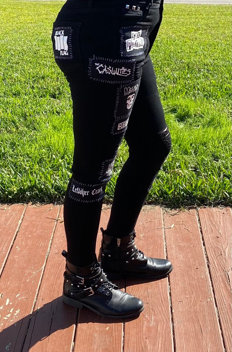Crust Punk Pants Crust Patch Pants Custom Made Punk Pants | Etsy