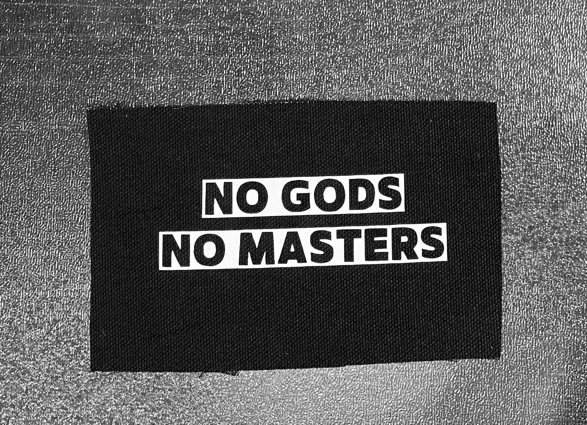 No Gods No Masters Patch - Crust Punk Patches - Anarchy Patch - Cloth ...