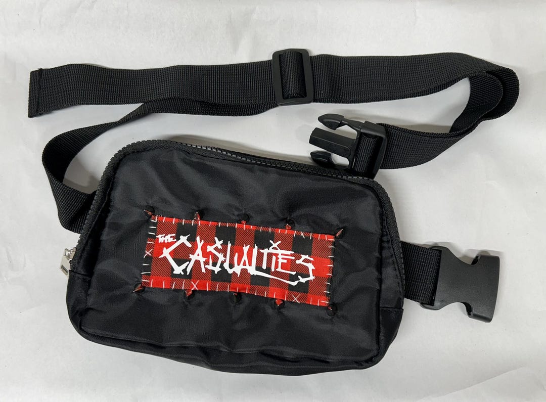 Punk Belt Pouch, Punk Concert Belt Bag With Spikes, Punk Hip Pouch ...