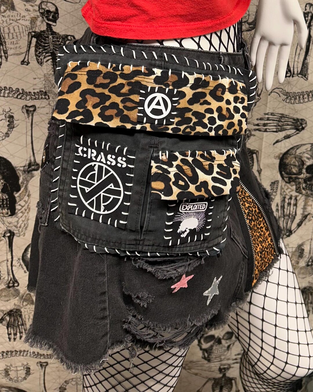 Punk Belt Pouch, Punk Belt Bag, Punk Hip Pouch, Punk Belt Pocket Band ...