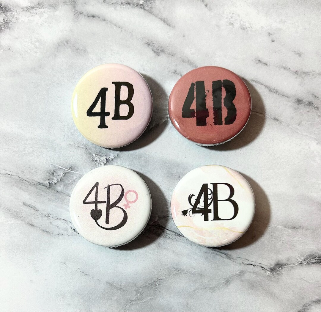 4B Pins - Feminist Movement Punk Pins - Womens Rights Abortion Rights ...