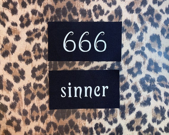 666 Patch Sinner Patch Satanic Patches Anti Religion - Etsy