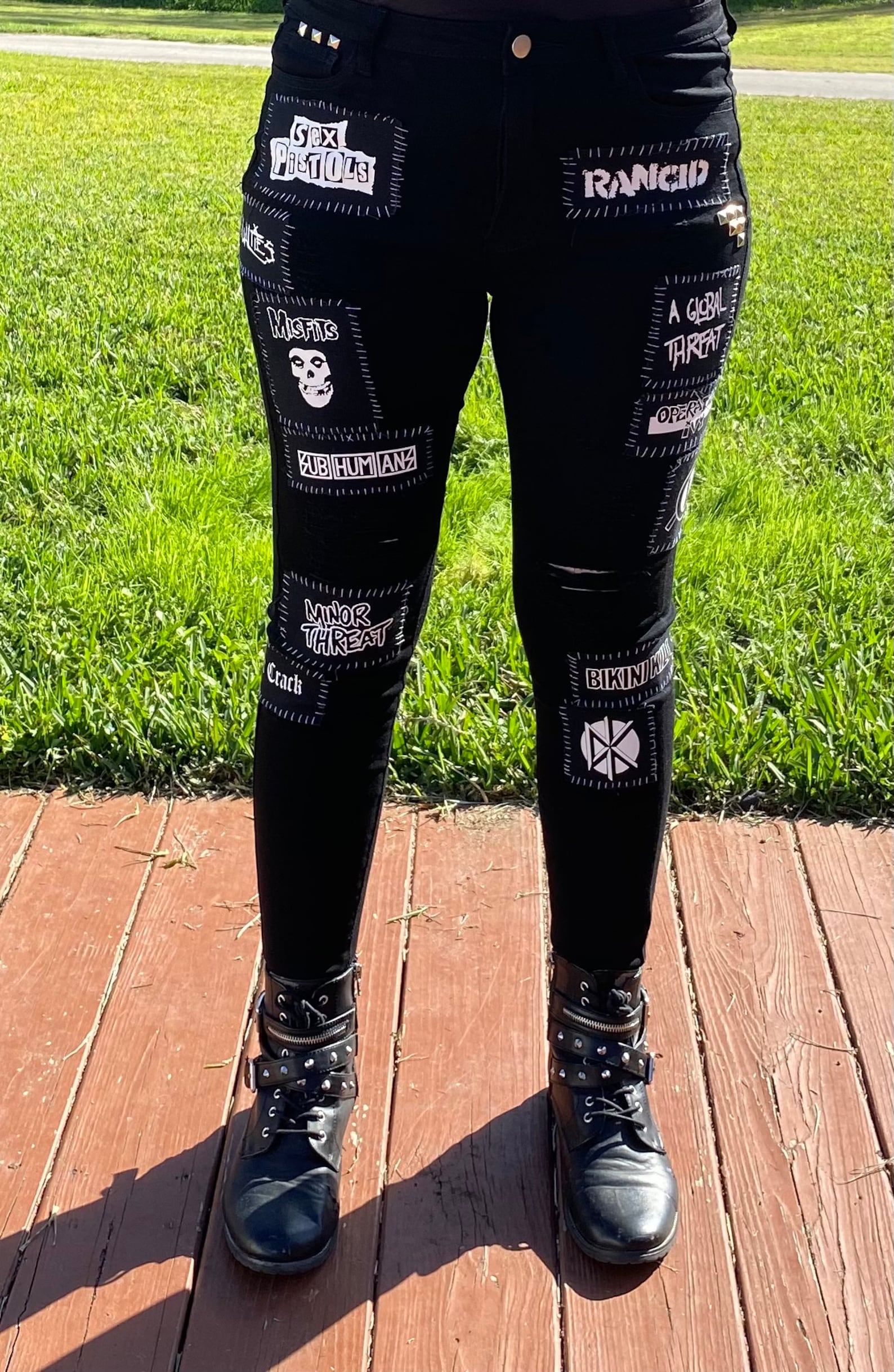 Crust Punk Pants Crust Patch Pants Custom Made Punk Pants With Patches ...