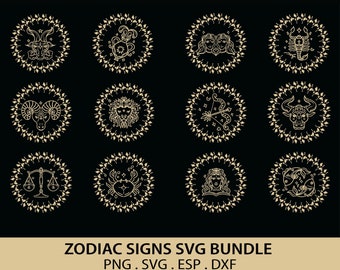 Birth Signs Zodiac Svg - Etsy