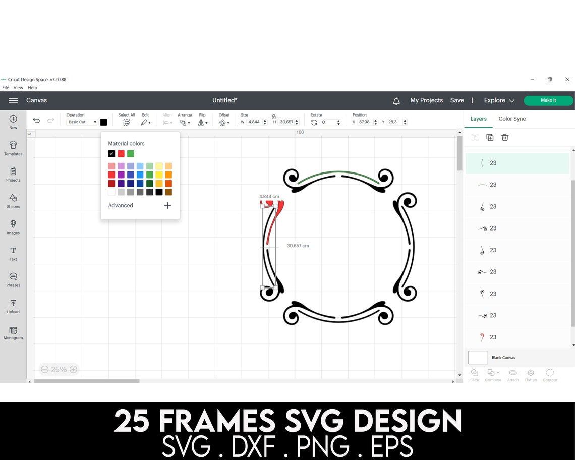 Frame SVG Bundle Circle Frame Svg Vintage Frames Svg Floral - Etsy