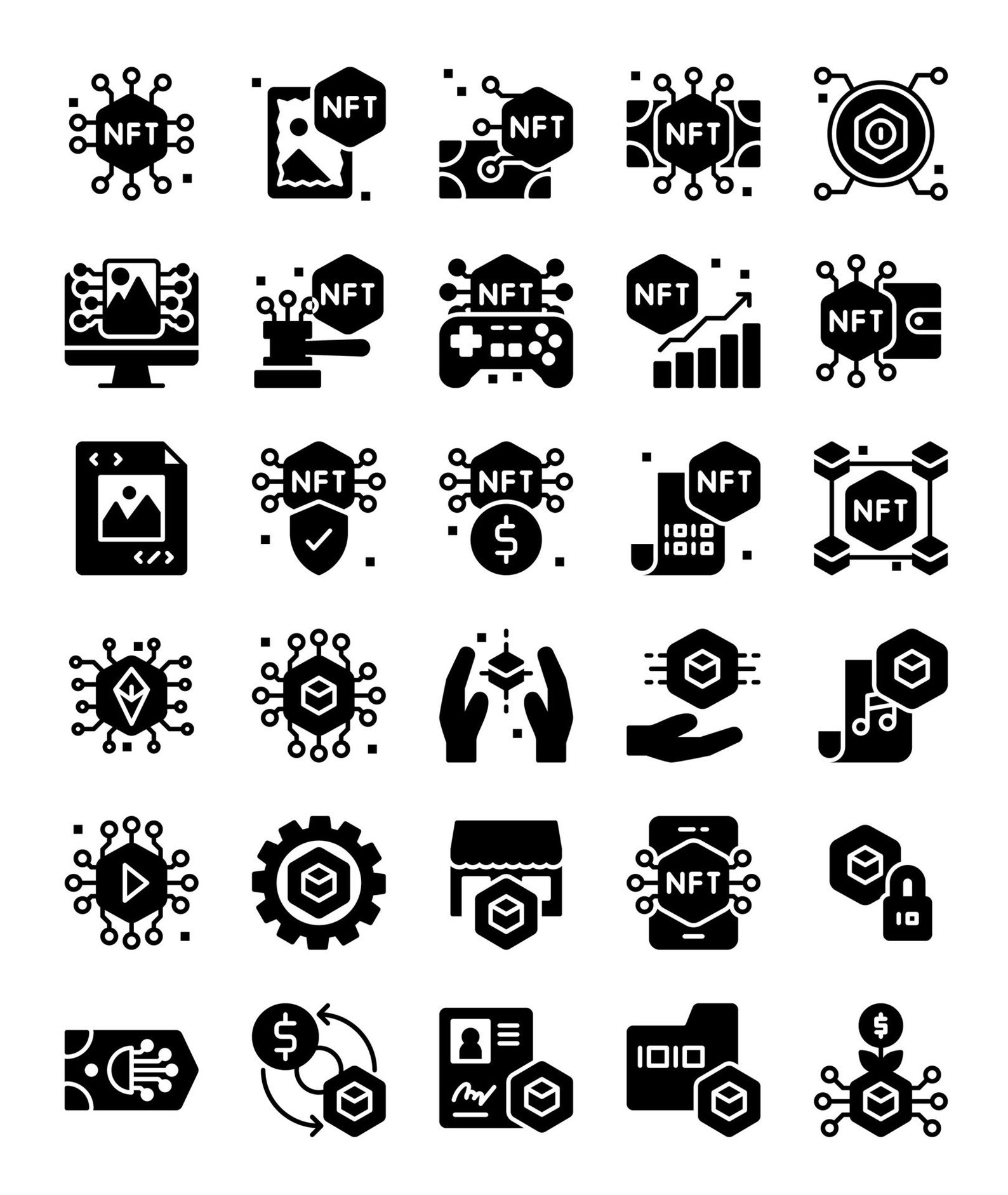 NFT Clip Art SVG Bundle Eps Png Jpg Svg - Etsy UK