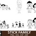 Stick Family Svg Bundle Stick Family Cut Files Stick Family - Etsy