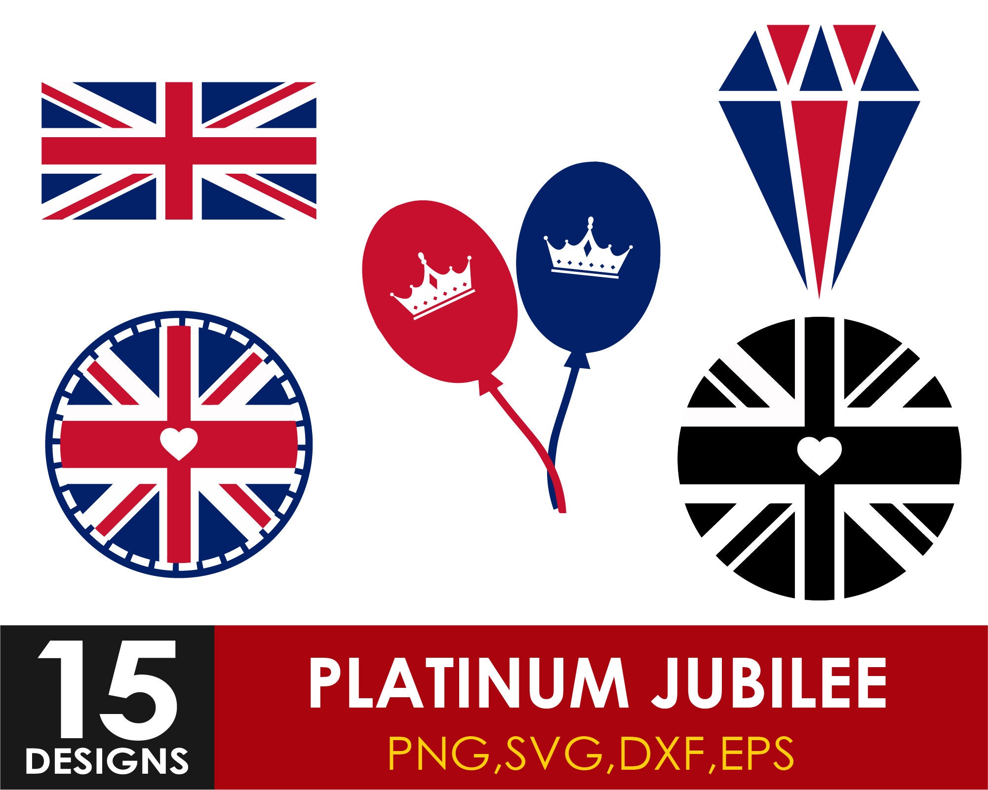 Platinum Jubilee svg bundle, queens jubilee svg, queen svg, royal ...