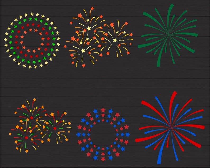 Fireworks Svg, 4th of July Svg, Fireworks Png, Patriotic Svg, America ...