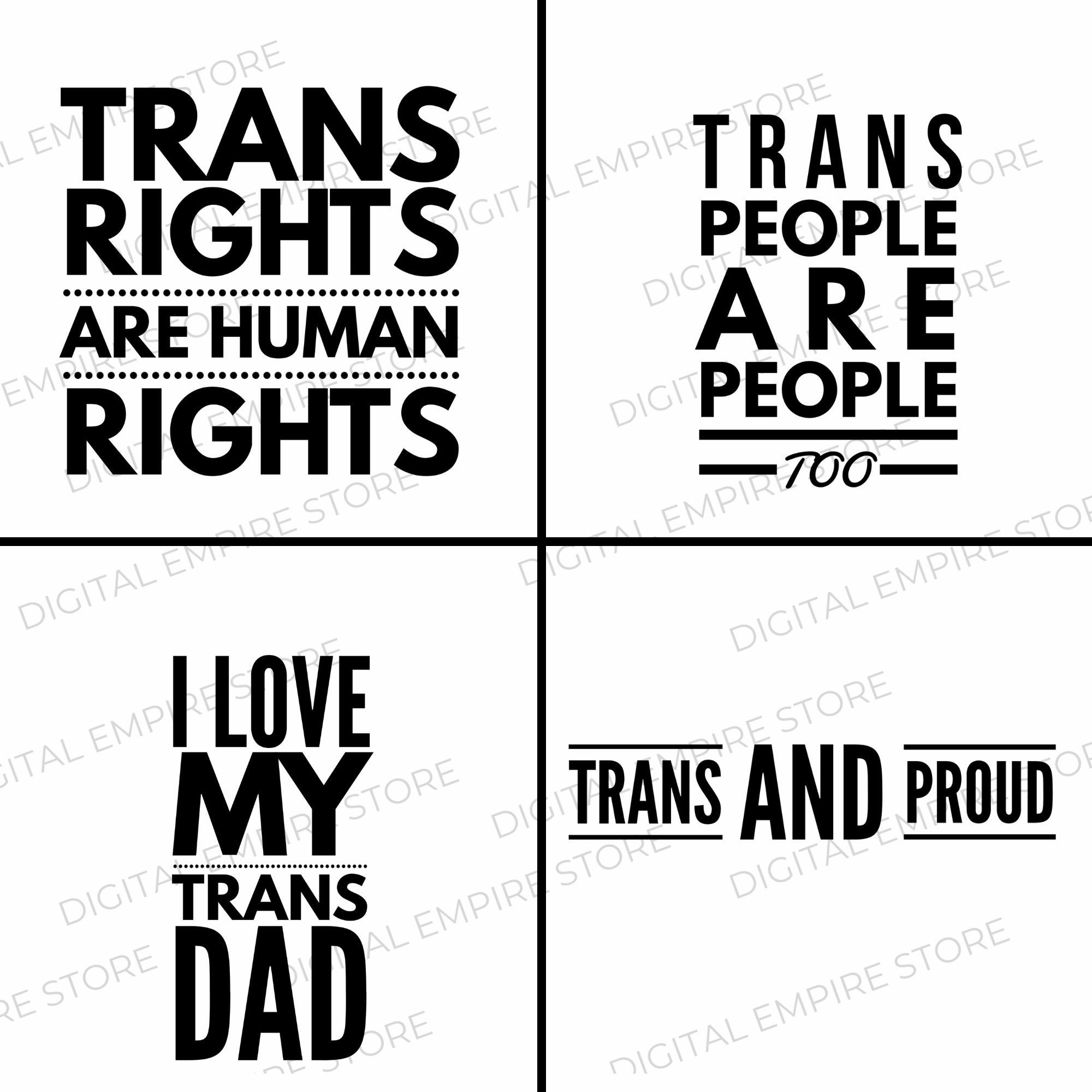 TRANSGENDER Quotes SVG Png Jpg LGBTQ Trans Pride - Etsy
