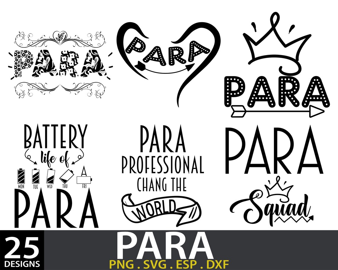 Para Svg Bundle Para Png Para Professional Svg Para Svg - Etsy