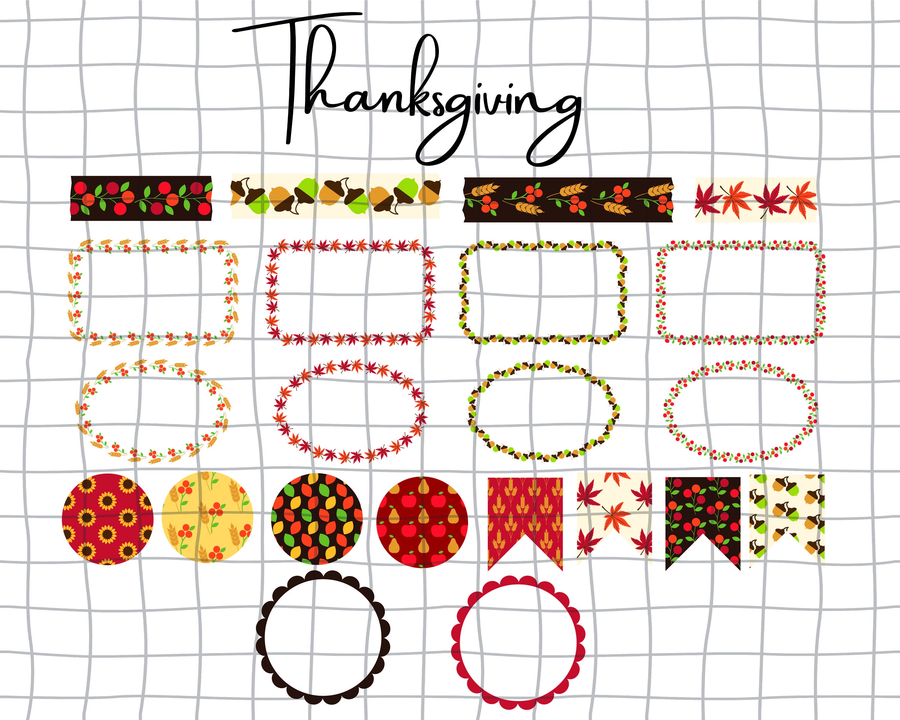 THANKSGIVING SVG BUNDLE Fall Svg Bundle Fall Svg Autumn - Etsy UK