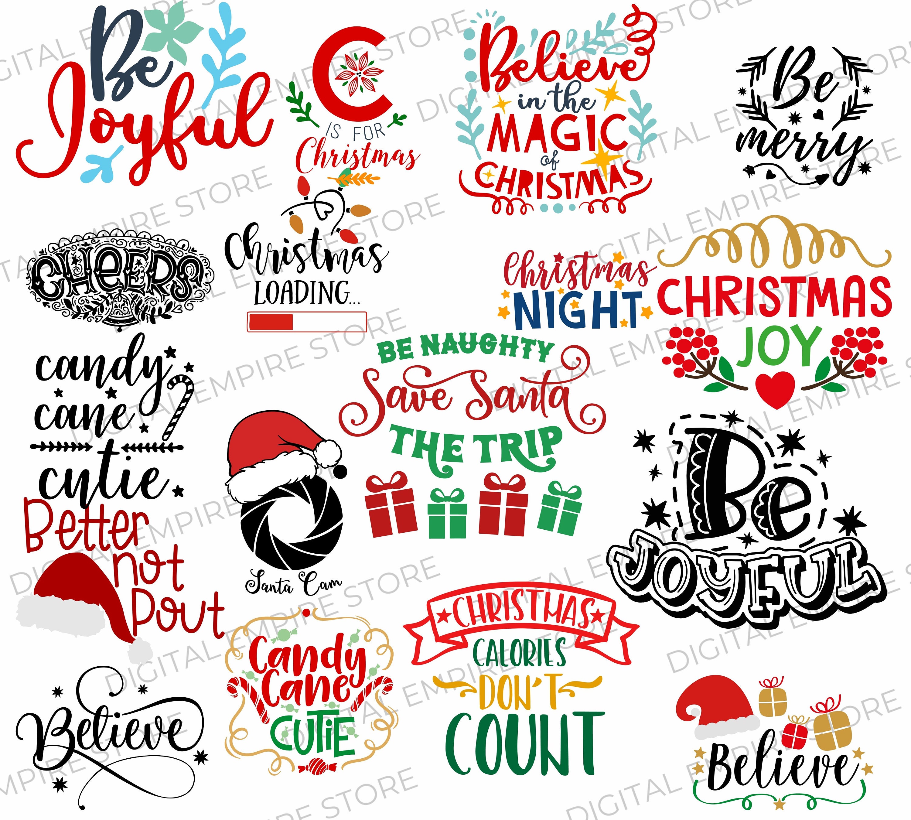577 Christmas SVG Bundle Including Funny Sweet and Rude - Etsy