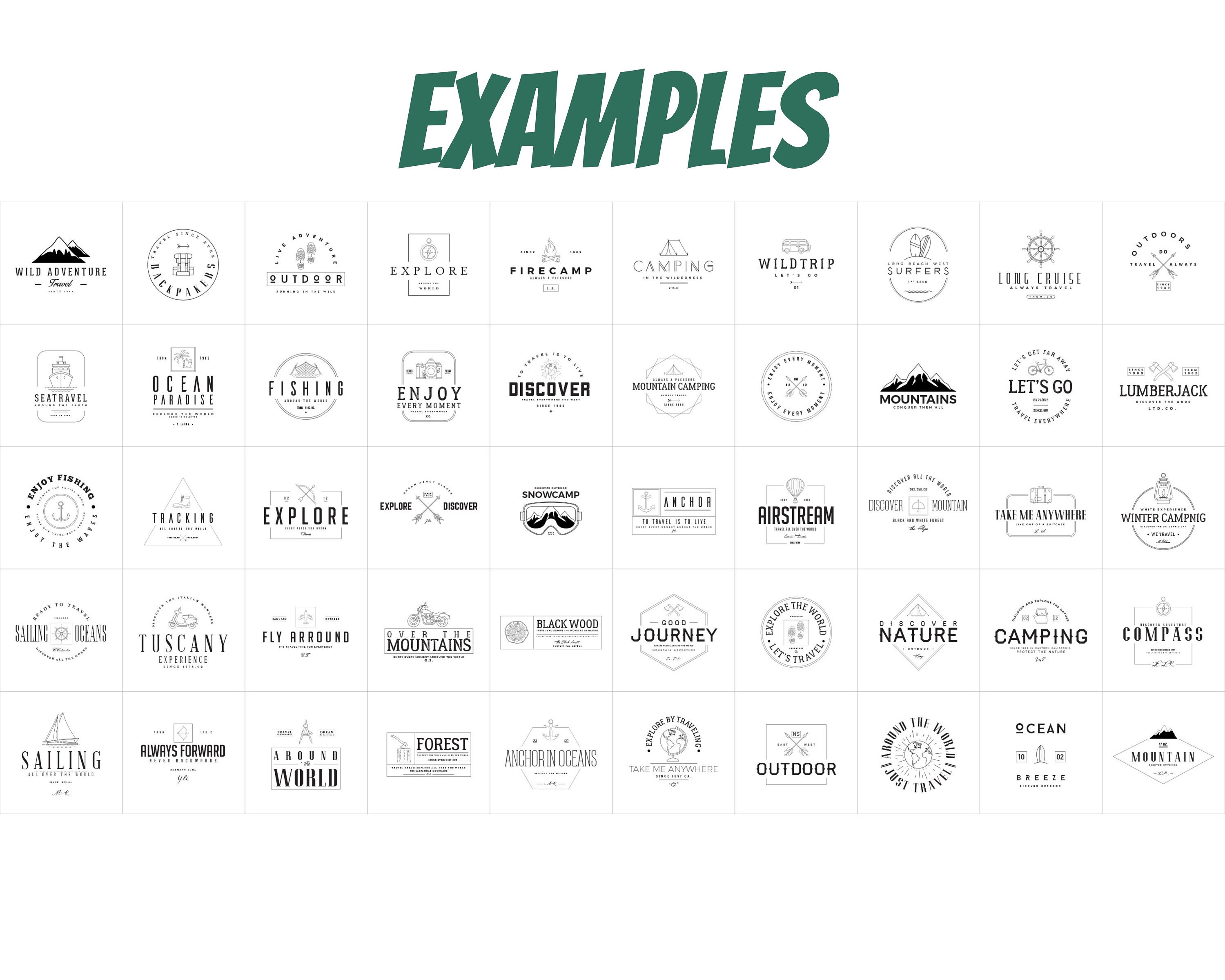 Massive 1500 LOGO TEMPLATES Every Template You Need to Make a Logo - Etsy