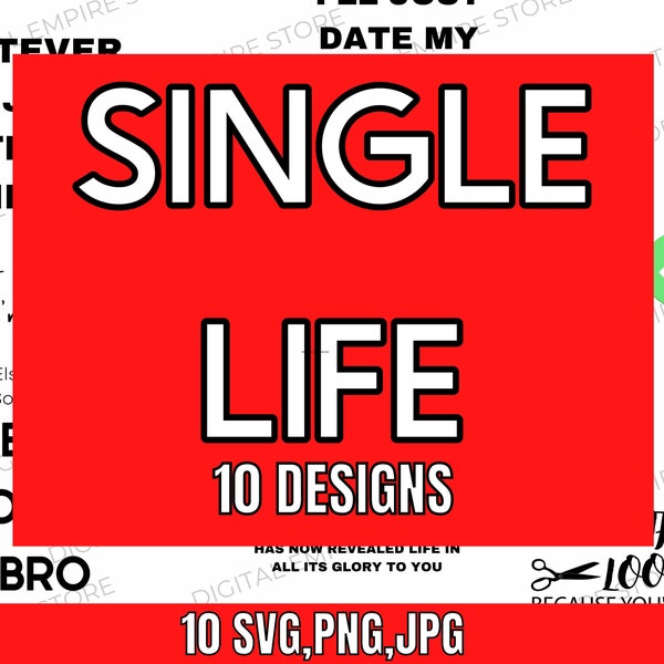 Rip Single Life Svg - Etsy