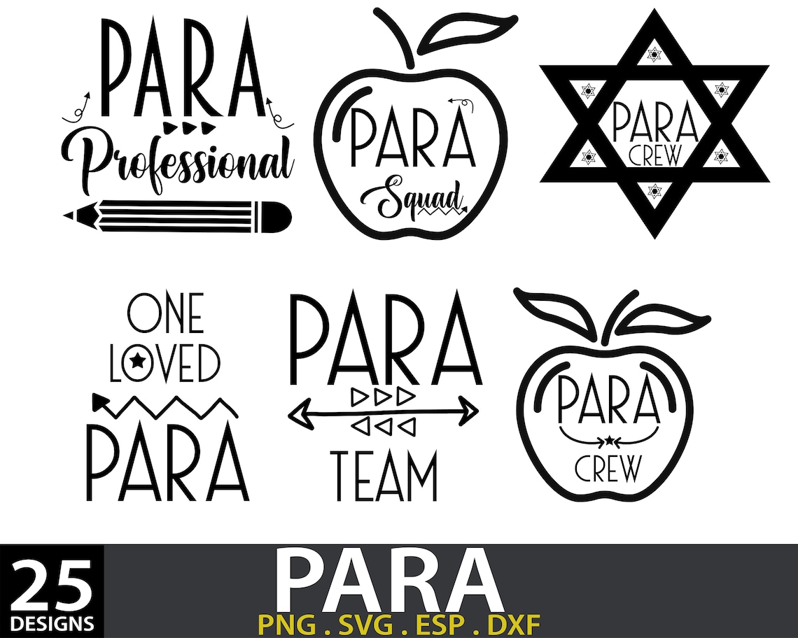 Para Svg Bundle Para Png Para Professional Svg Para Svg - Etsy