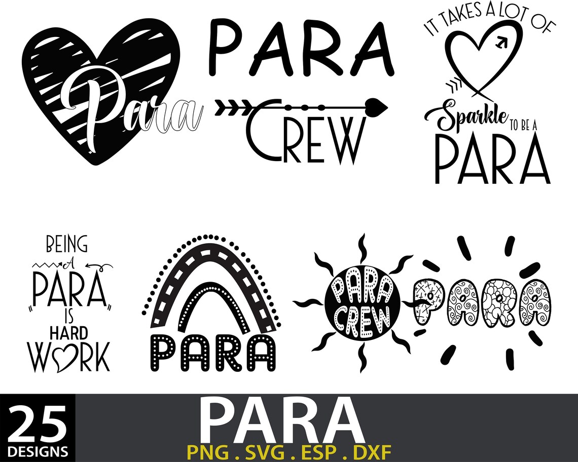 Para Svg Bundle Para Png Para Professional Svg Para Svg - Etsy