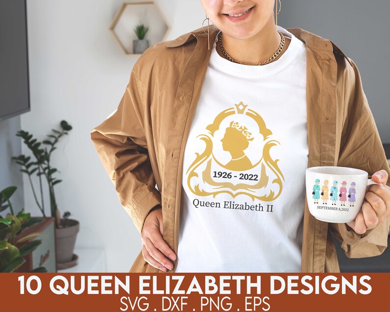Queen Elizabeth SVG Bundle, Queen Elizabeth SVG, Queen RIP Svg, Queen ...