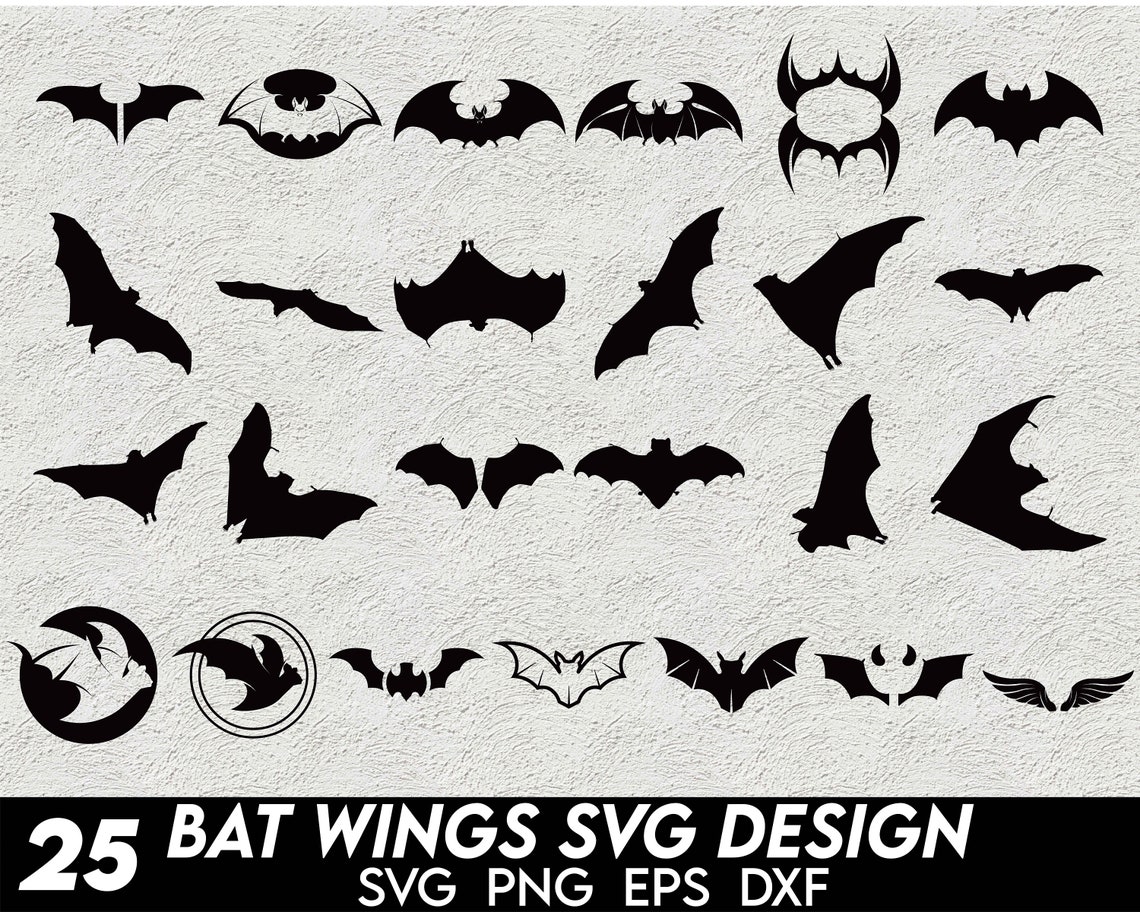 Bat SVG Bundle, Bat Wings Svg, Halloween Bat SVG, Bat, Halloween, Night ...