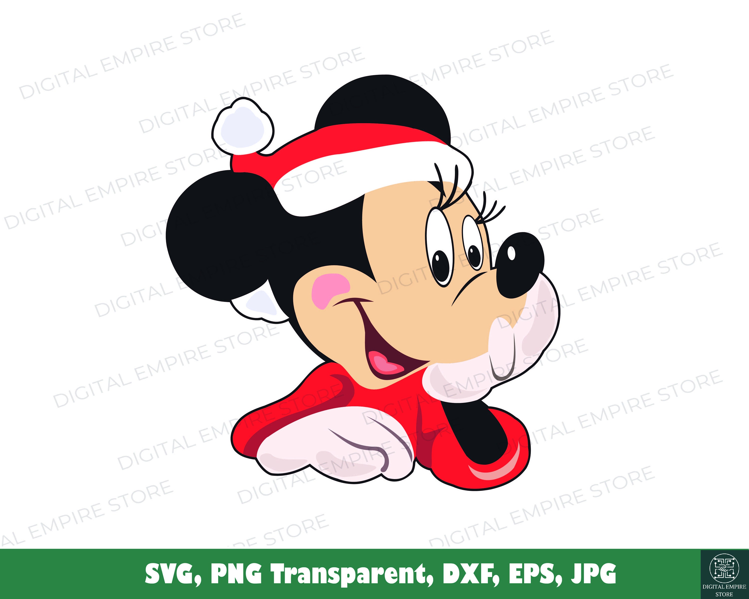 Minnie Mouse Christmas SVG- Png - Jpg - Dxf - Eps - | Cut Files ...