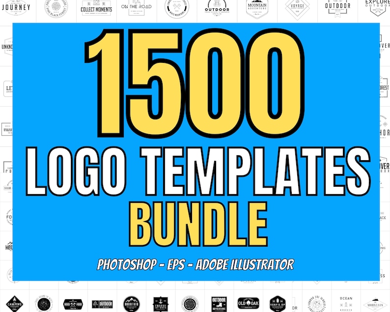 Massive 1500 LOGO TEMPLATES Every Template You Need to Make a Logo - Etsy