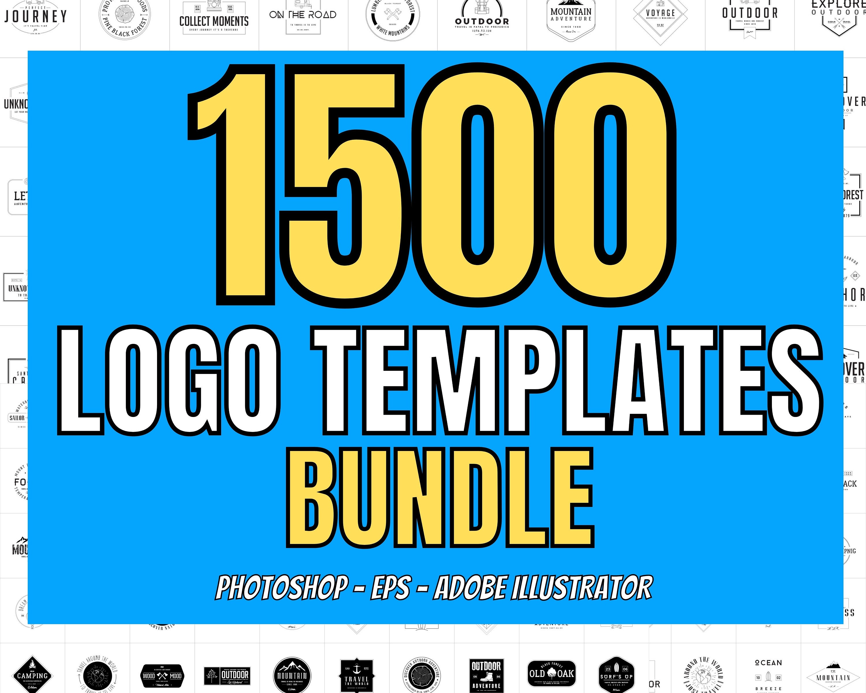 Massive 1500 LOGO TEMPLATES Every Template You Need to Make a Logo - Etsy