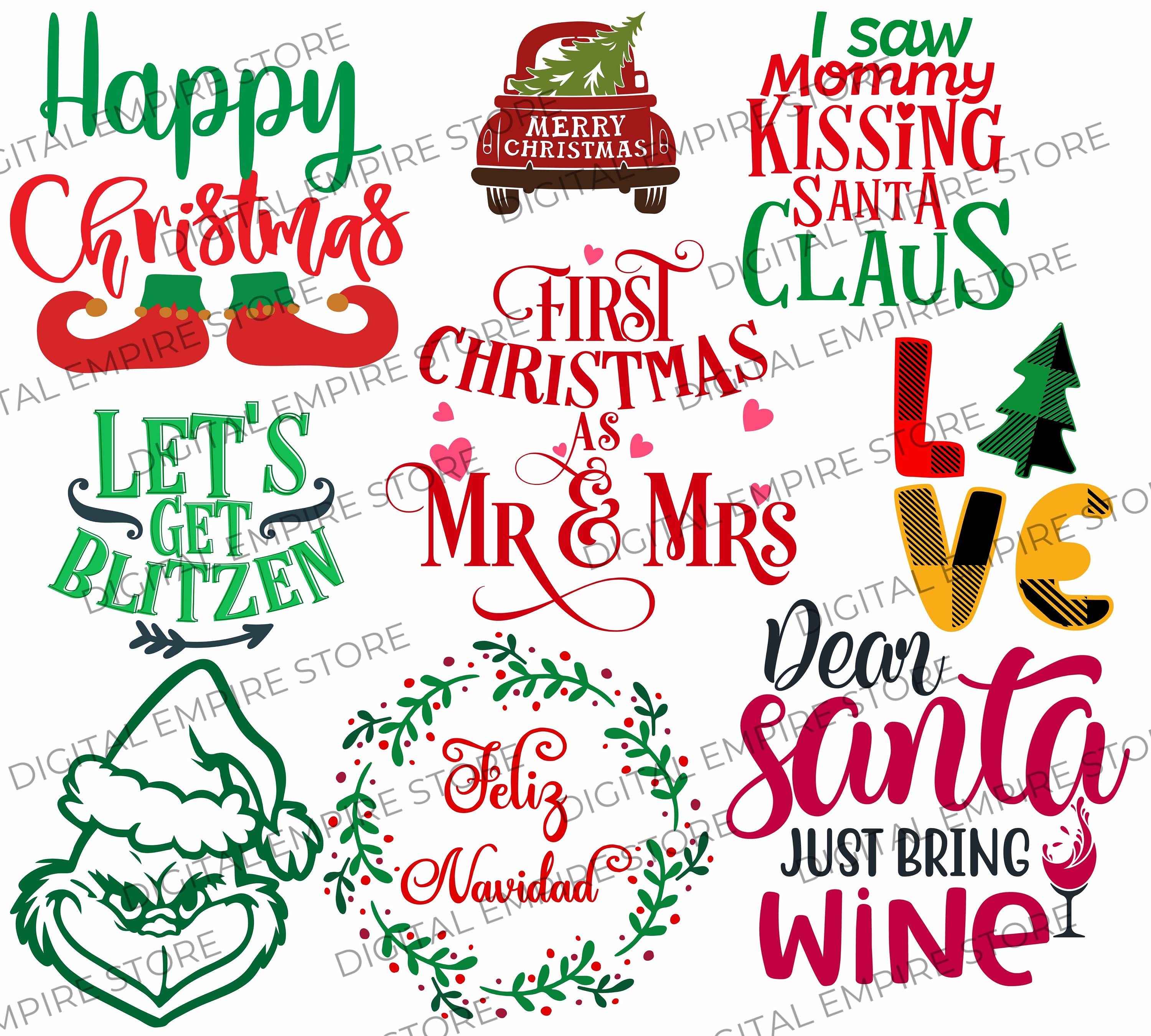 577 Christmas SVG Bundle Including Funny Sweet and Rude - Etsy