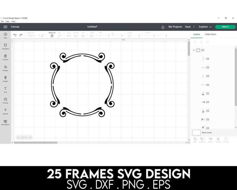 Frame SVG Bundle Circle Frame Svg Vintage Frames Svg Floral - Etsy