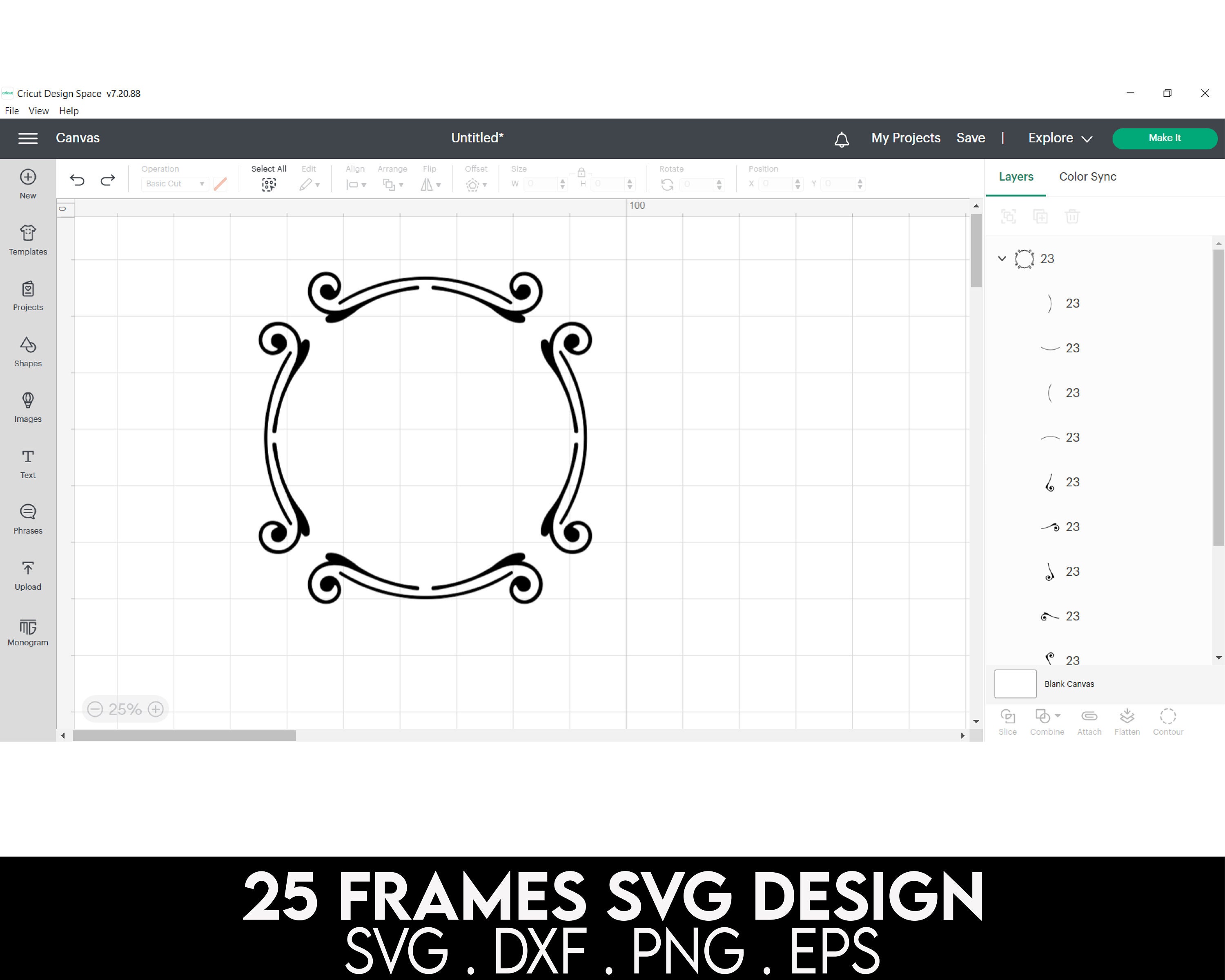 Frame SVG Bundle Circle Frame Svg Vintage Frames Svg Floral - Etsy