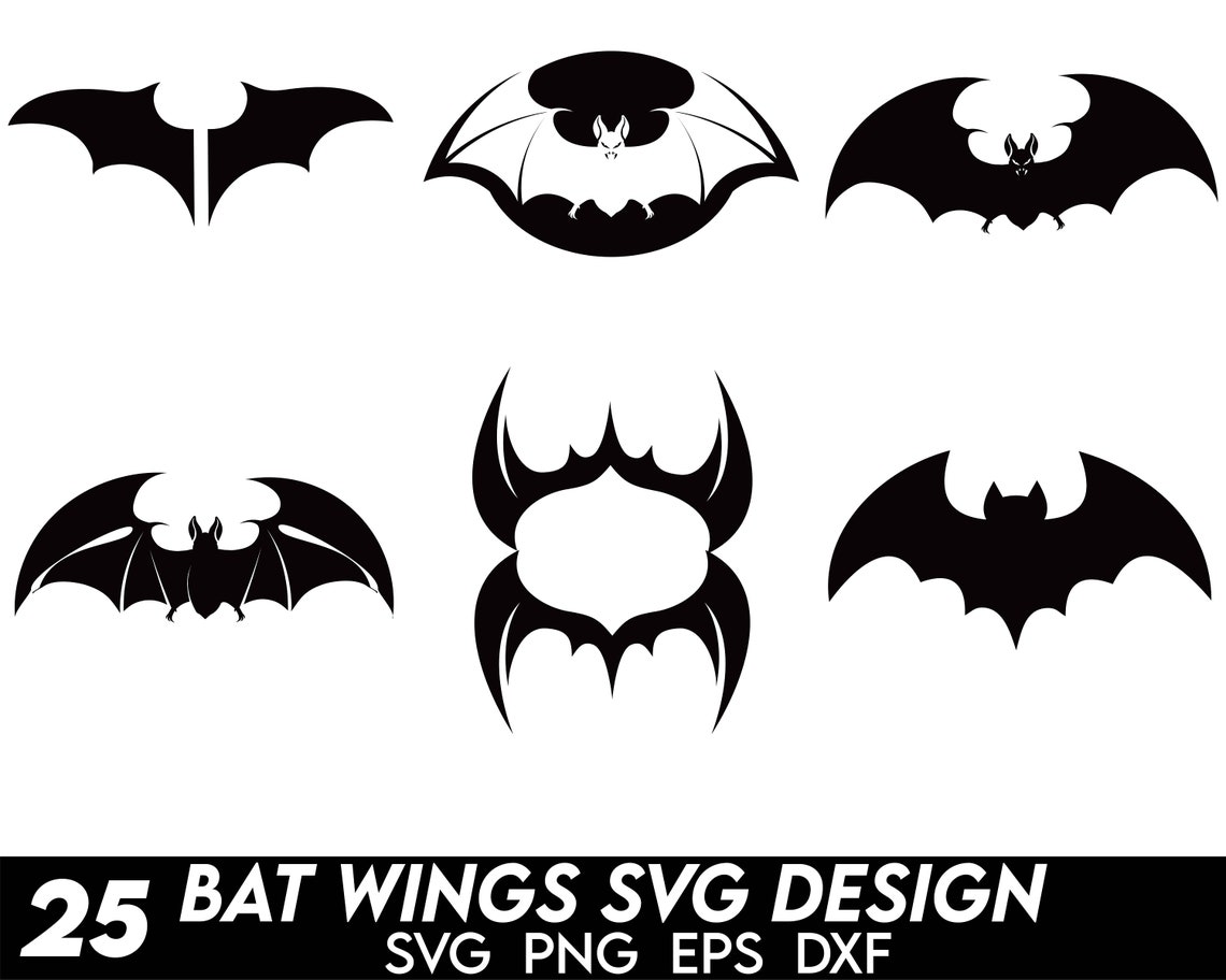 Bat SVG Bundle, Bat Wings Svg, Halloween Bat SVG, Bat, Halloween, Night ...